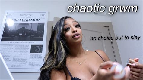 Chaotic Grwm To Slay Atlanta Makeup Outfit Hair Youtube