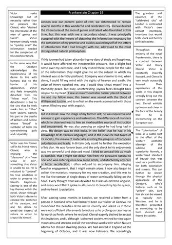 Frankenstein Chapter 19 Fully Annotated Teaching Resources