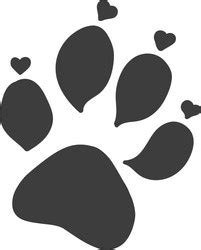Cat And Dog Paw Tattoo