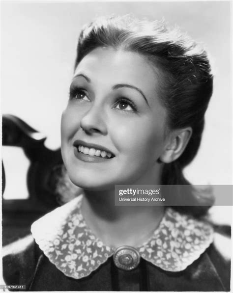 Nancy Kelly Head And Shoulders Portrait On Set Of The Film Jesse