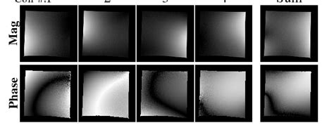 Measured Coil Sensitivities Magnitude And Phase Of A Fourelement