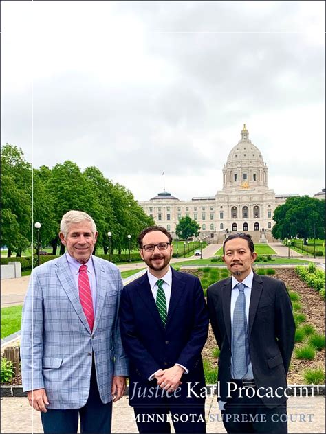 Justice Karl Procaccini Has Filed His Affidavit Of Candidacy With The Minnesota Secretary Of