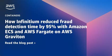 How Infinitium Reduced Fraud Detection Time By 95 With Amazon Ecs And Aws Fargate On Aws