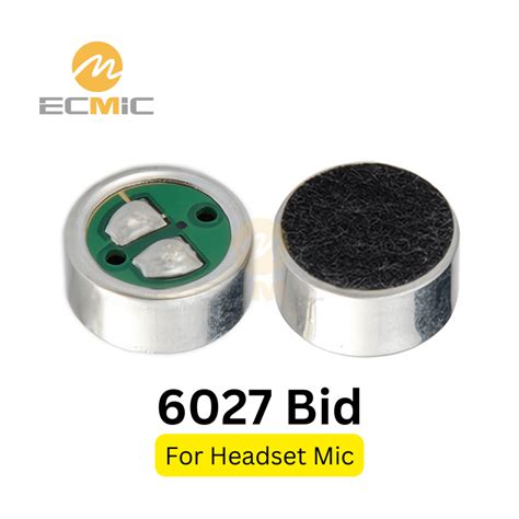 6mm Figure 8 Microphone Component For Headset Mics Ecmic