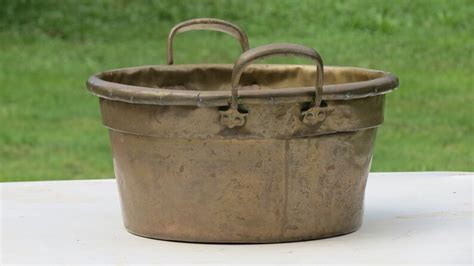 Solid Heavy Brass Bucket Old Barn Treasures Farm Fresh Finds Etsy