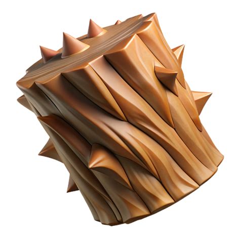 Spiked Wooden Log 3d Model 56086277 Png