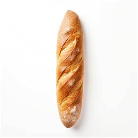 Premium Ai Image Top View Minimalistic Of An Isolated Baguette
