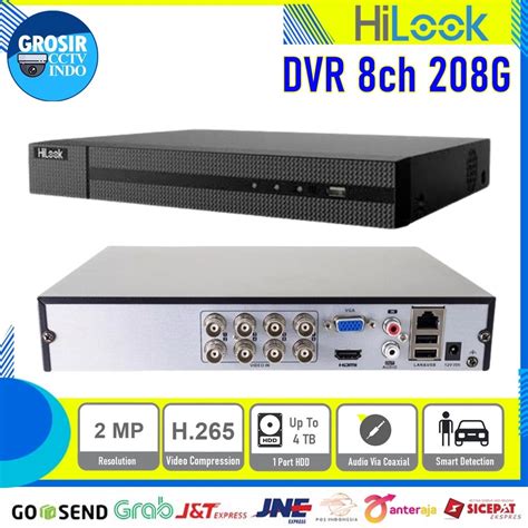 Jual Dvr Hilook 8ch Dvr 208g M1 T By Hikvision 2mp Shopee Indonesia