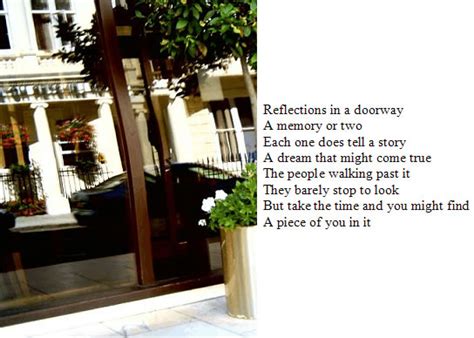 Reflections In A Doorway Illustrated Poetry
