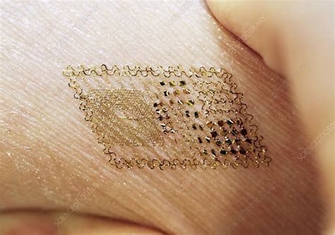 Electronic Circuit Printed Onto Skin Stock Image C0181865