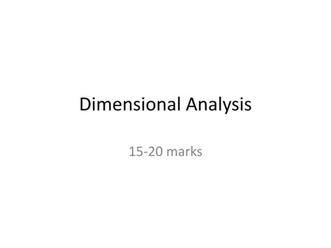 Dimensional Analysispptx