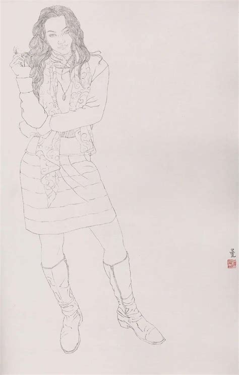 人物线描艺术