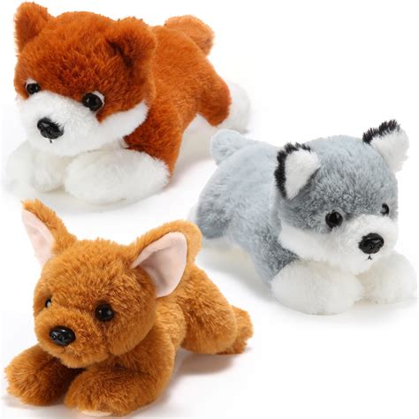 Skylety 3 Pcs 787 Inches Dog Stuffed Animal Plush Dogs