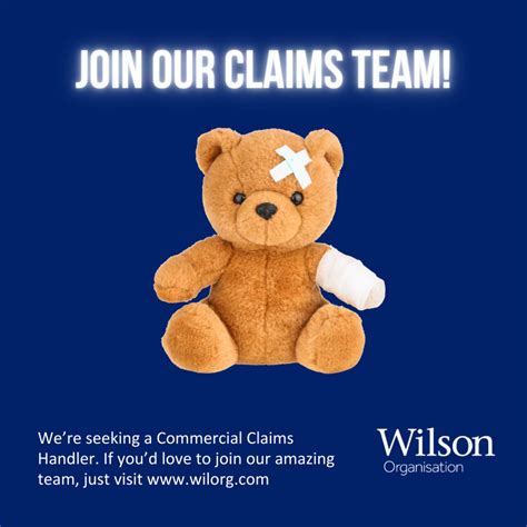 Join Our Claims Team Wilson Organisation