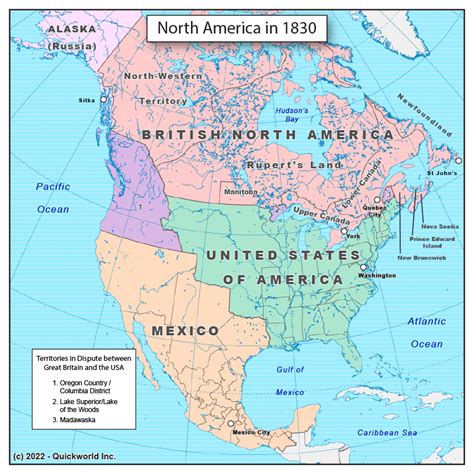 Map Of America 1830
