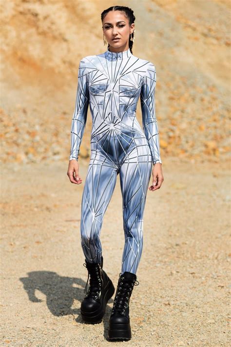 Sci Fi Halloween Costume Sexy Halloween Costume Women Metallic
