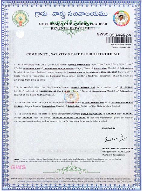 Category Certificate Pdf