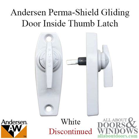 Andersen Perma Shield Gliding 3 Panel Door Inside Thumb Latch White Door And Window Parts