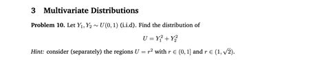 Solved 3 ﻿multivariate Distributionsproblem 10 ﻿let