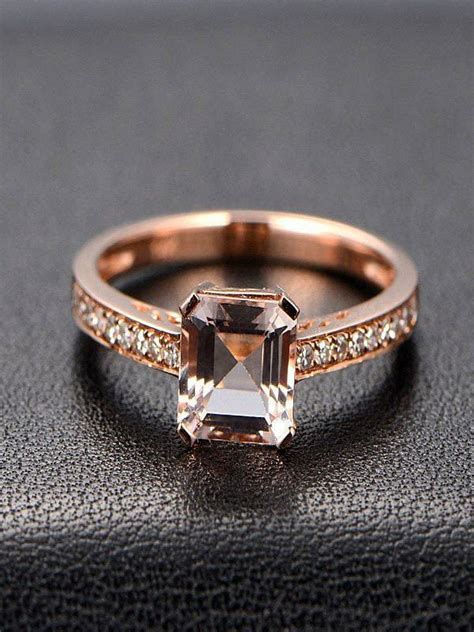 Limited Time Sale Antique 1 25 Carat Morganite And Diamond Moissanite Priness Cut Halo