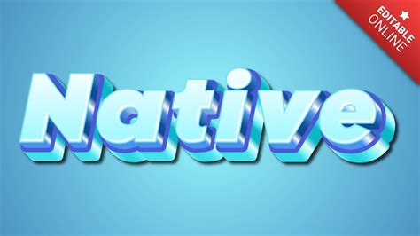 Native Text Effect Generator