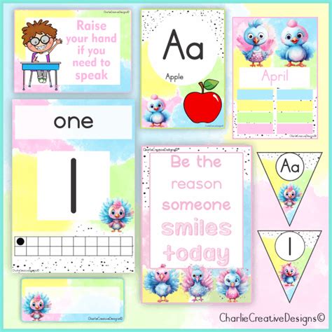 Peacock Classroom Theme Charlie Creative Designs