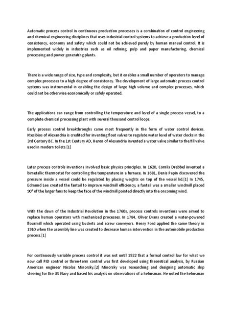 Process Control Pdf Process Control Control Theory