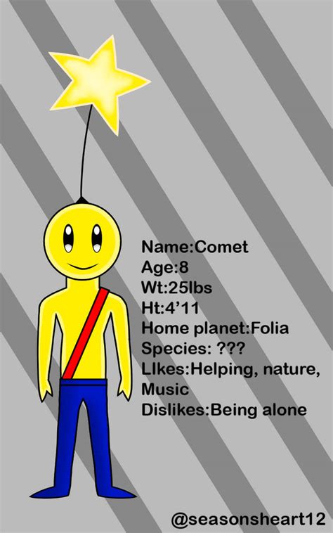 Comet Info Sheet By Seasonsheart12 On Deviantart