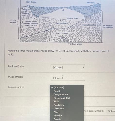 Solved A Protolith Is The Original Un Metamorphosed Rock