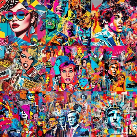 Pop Culture Heritage Collages Midjourney Prompt Promptbase