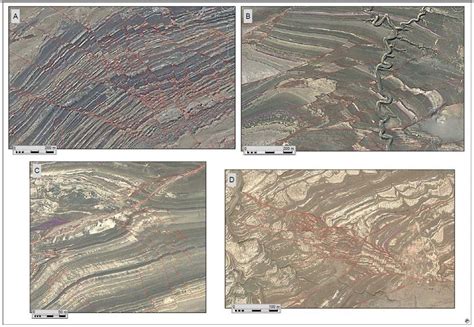 Examples Of Fault Patterns Interpreted From Satellite Photo Imagery A Download Scientific