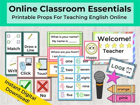 Fun Classroom Props For Teaching English Online Teaching Esl Online
