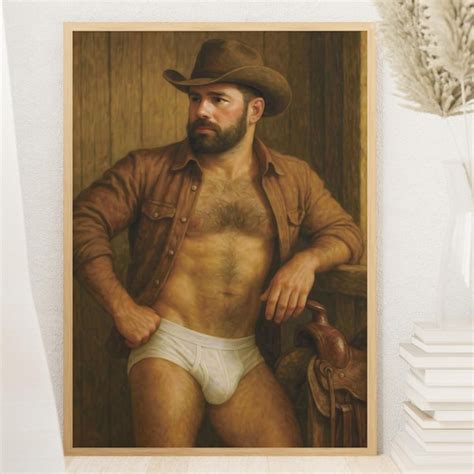 Gay Cowboy Etsy