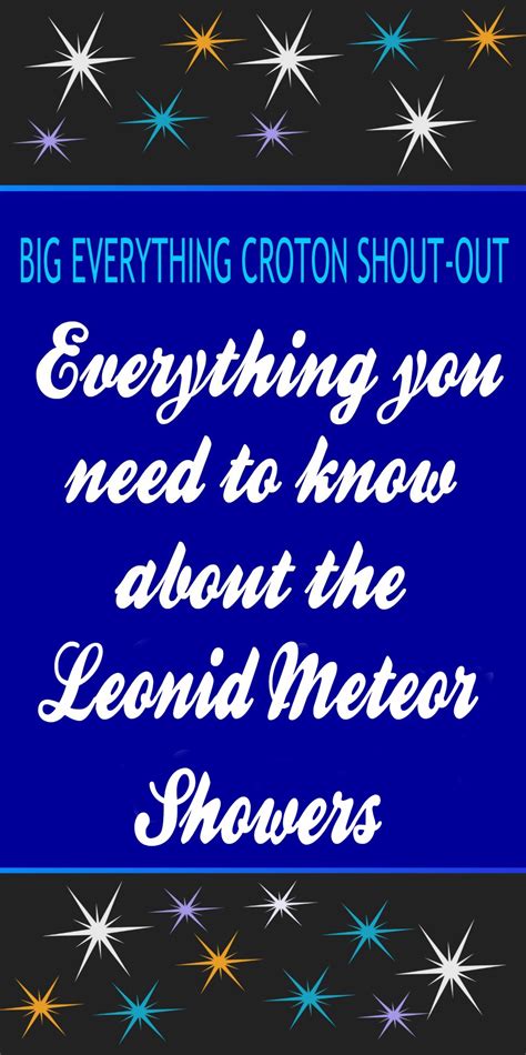 Everythingcroton Earth Sky News Leonids Peak Monday And Tuesday Mornings