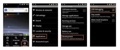 Enable usb debug mode android