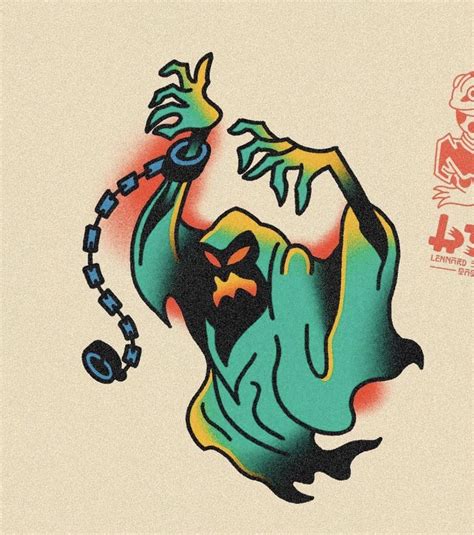 Traditioneller Wolf Tattoo Flash