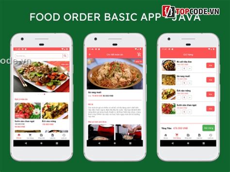 Đồ án Android Java Ứng Dụng đặt đồ ăn Online Food Order Basic App