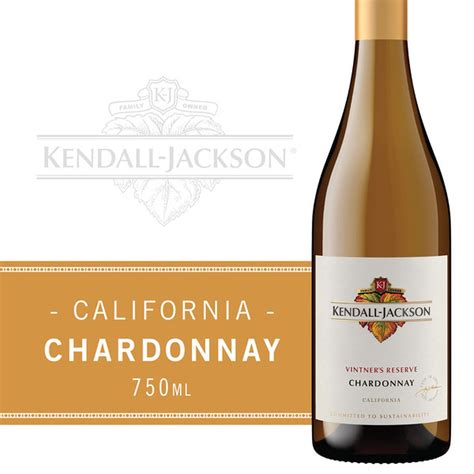 Kendall Jackson Chardonnay Vintners Reserve California White Wine 750
