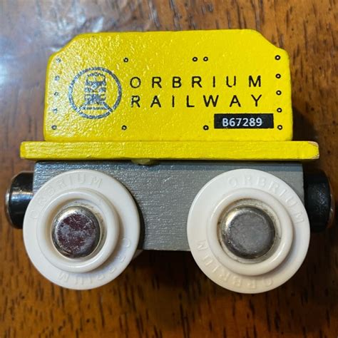 Toys Orbrium Railway Replacement Wooden Yellow Coal Car Poshmark