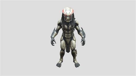 The Predator Without Helmet On Full Body T Pose 3d Model By Hbiebrn [9c7ca52] Sketchfab