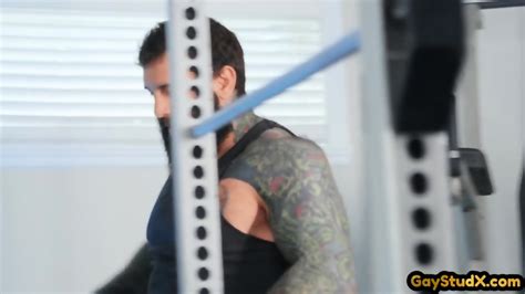 Mtf Pusysboy Pussydrilled In Gym By Massive Tattooed Bear Eporner