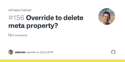Override To Delete Meta Property · Issue 156 · Nflreact Helmet · Github