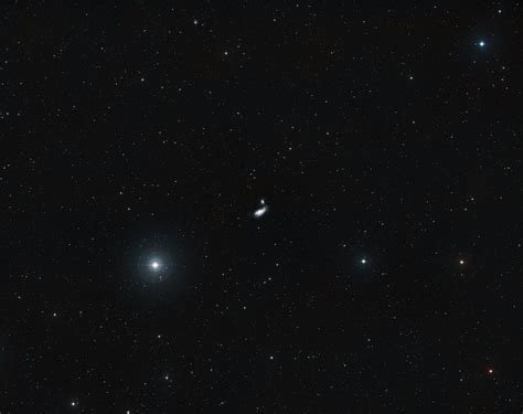 Distant View Of A Galactic Crash — Ngc 4490 And Ngc 4485 Ground Based