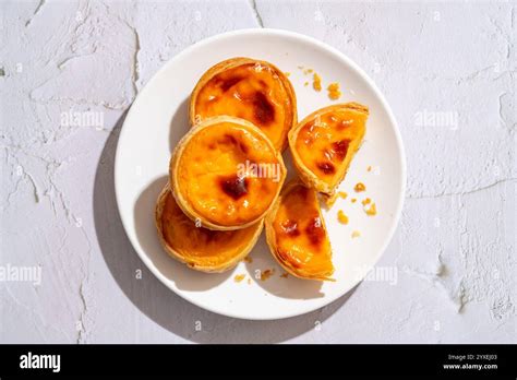 Egg Tart Traditional Portuguese Dessert Pastel De Nata Pasteis De