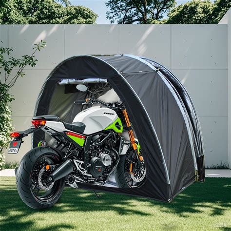 Ultimate All Season Motorcycle Garage Tent Portable Hanging Scooter