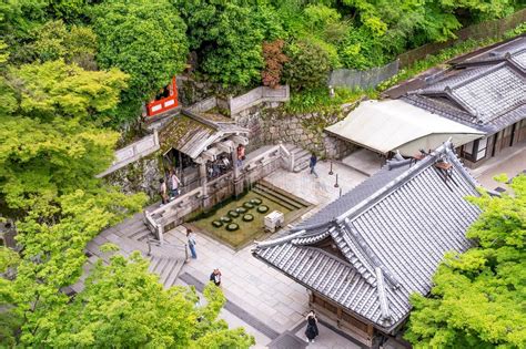 Otowa Falls Is The Source Of Kiyomizu Dera Temple In Kyoto Japan Stock