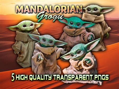 5 Premium Mandalorian Grogu Clipart Png Design Vector Graphics