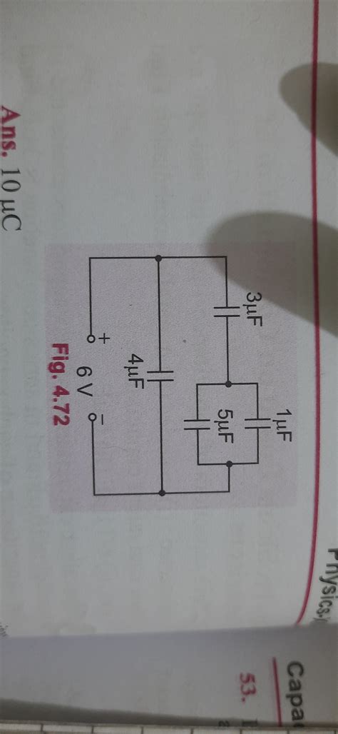 Calculate The Equivalent Capacitance Of The Circuit And Determine The Cha