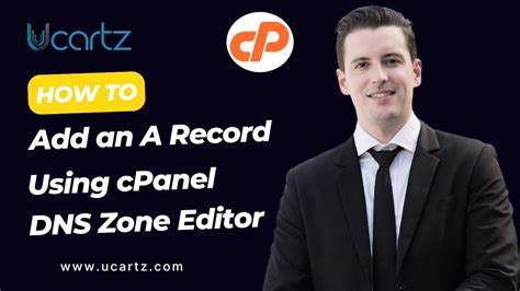 how to add an a record using cpanel dns zone editor youtube