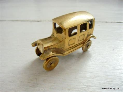 Small Brass Car Model Diecast Metal Car Collectible Diecast Etsy Uk